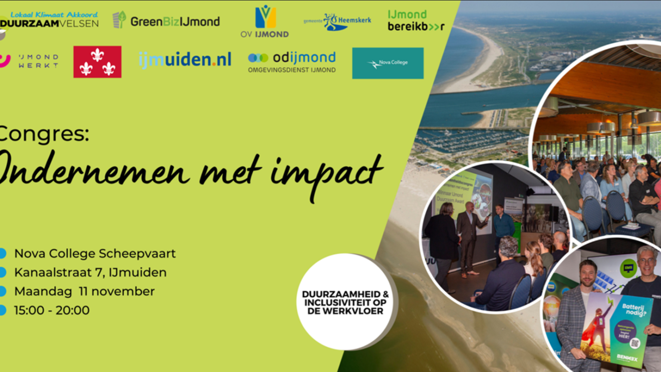 Kennis en inspiratie voor ondernemers tijdens regionaal congres Ondernemen met impact op 11 ...